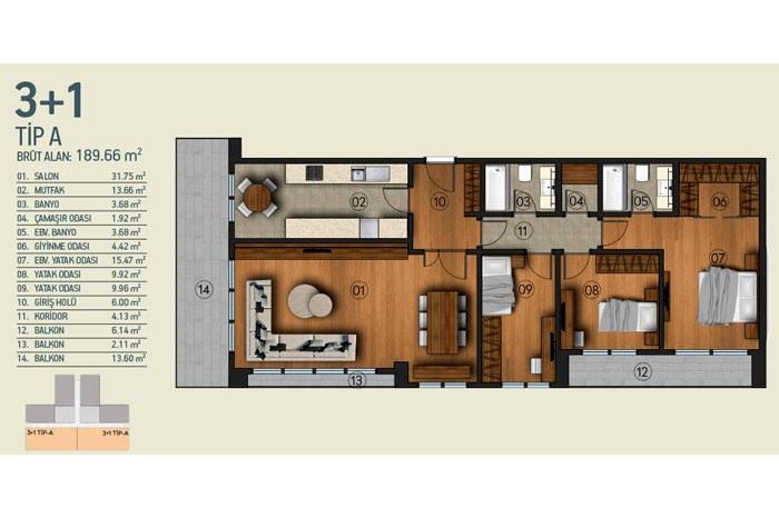 Mevsim İstanbul Project Kağıthane Istanbul - Endeksa